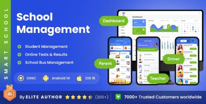 4 App Template | School Management App | Students#39; Dashboard ...