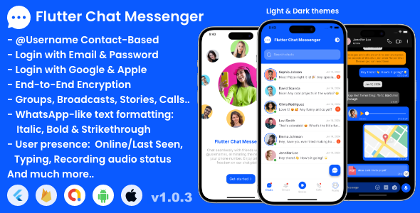Flutter Chat Messenger | @Username Based | WhatsApp-like features ...