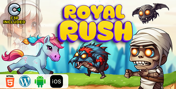 Royal Rush HTML5 Construct 3 Game - Nulled
