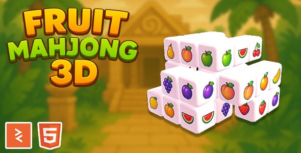 Fruit Mahjong 3D - HTML5 Game - Playcanvas - Nulled