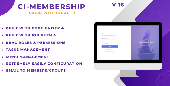 Codeigniter 4 Login with Ion Auth and User management System - Nulled