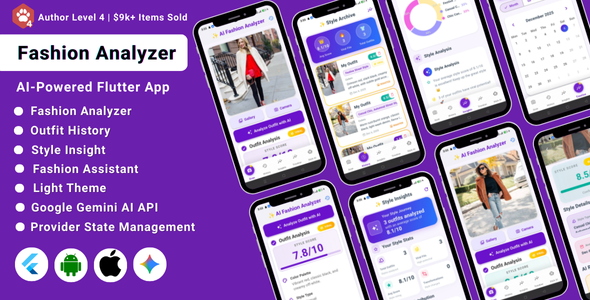 AI-Powered Fashion Outfit Analyzer Flutter App | Style Score ...