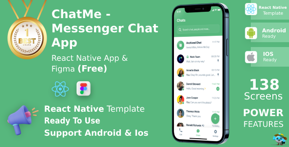 Messenger Chat App | ReactNative Expo | Figma FREE | Life Time Update ...
