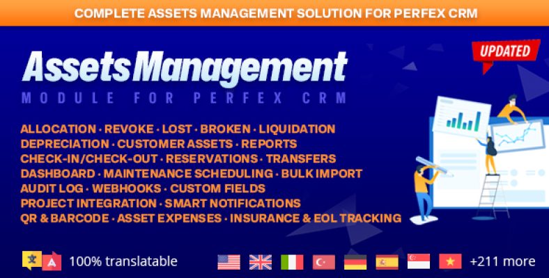 Assets Management Asset Tracking module for Perfex CRM - Nulled